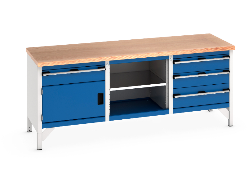 2M Metal Workbench with Drawers from The Bott Shop - 41002058.11V