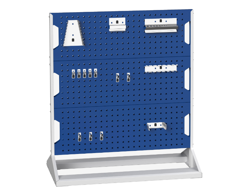 Perfo Panel Rack Double Sided And Hook Kit with 6 Panels from The Bott ...