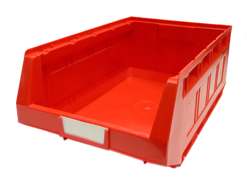 6 Plastic Parts Bins In Red from The Bott Shop - 13020433